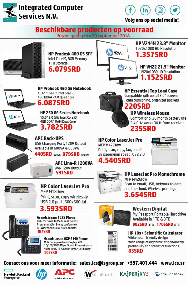 Sept2018SalesPromoNed-01 – Integrated Computer Services N.V.